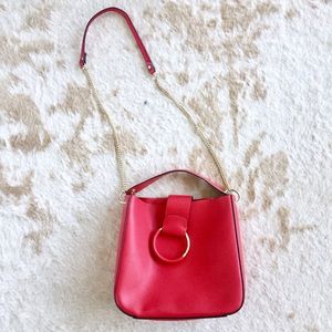 Zara | Bags | Zara Red Crossbody Bag | Poshmark